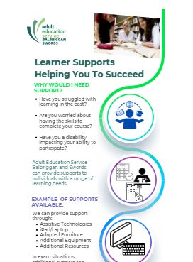 Learner Support - Adult Education Services Balbriggan & Swords