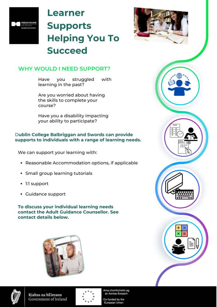 Additional Learning Needs - Adult Education Services Balbriggan & Swords